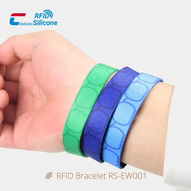 Custom RFID wristbands with LOGO for RFID Event Solutions - RFIDSilicone